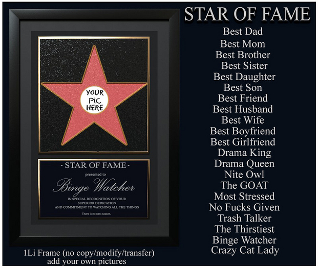 Second Life Marketplace - Junk Food - Star of Fame Best Wife