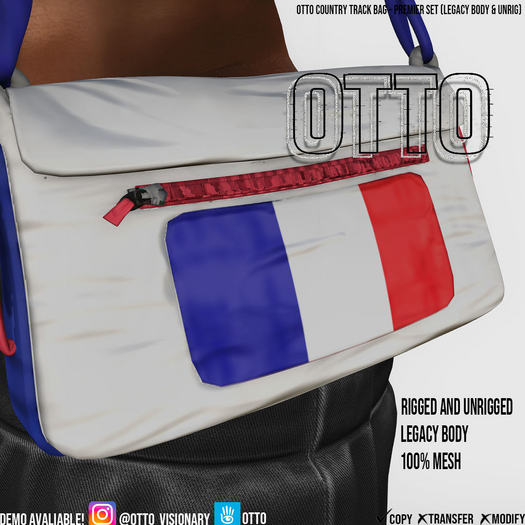 Second Life Marketplace - OTTO Country Track Bag – France