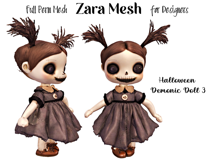 Second Life Marketplace - ZM - Halloween - Demonic Doll 3 FULL PERM MESH