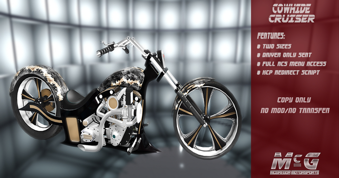 Second Life Marketplace - !McG - Cowhide Cruiser