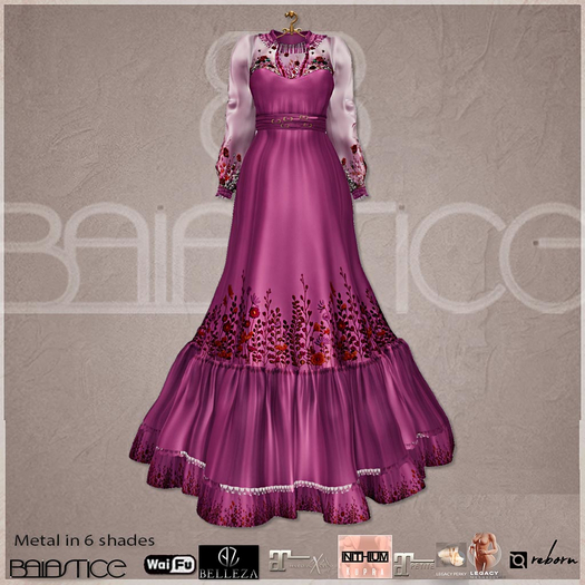 Second Life Marketplace - Baiastice_Bohemian Maxi Dress-Fandango