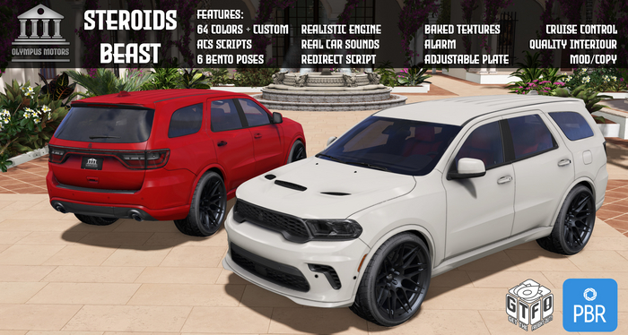 Second Life Marketplace - NEW! Olympus Motors | Steroids Beast [in 64 ...