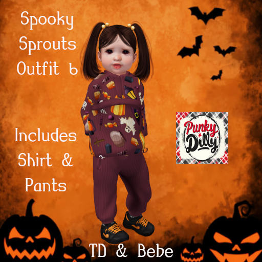 Second Life Marketplace - (PD) Spooky Sprouts Outfit Set 6