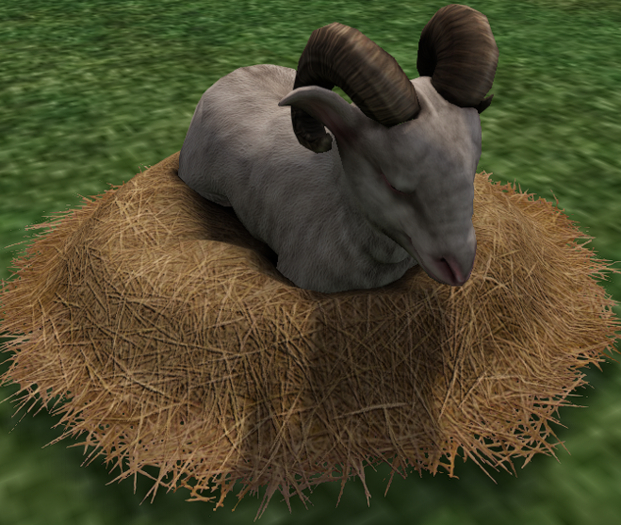 Second Life Marketplace - JIAN Barnyard Buddies :: Resting Ram RARE