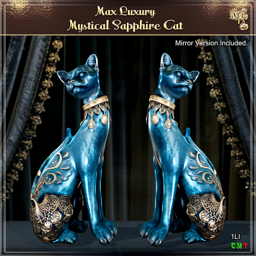 Second Life Marketplace - Max Luxury - Mystical Sapphire Cat