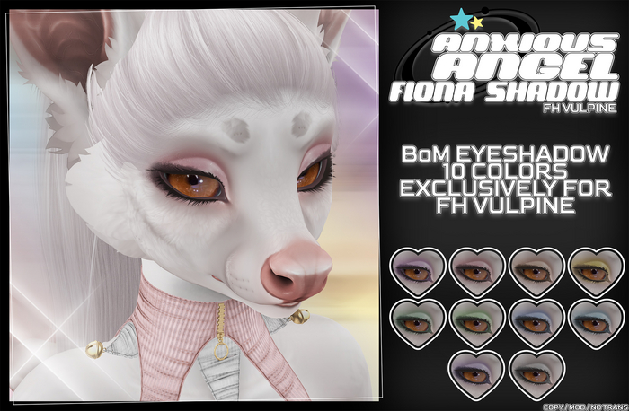Second Life Marketplace - { aa } Fiona Eyeshadow - FH Vulpine
