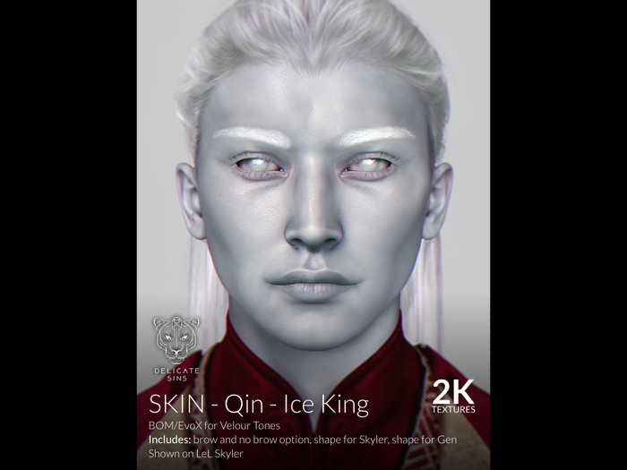 Second Life Marketplace - {DS} - Skin - Qin - ICE KING 2k
