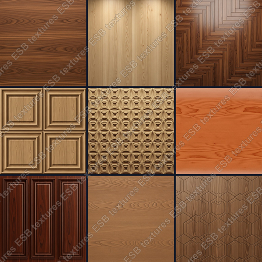 Second Life Marketplace - Refined Wood & Carved Panel Texture Collection