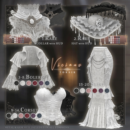 Second Life Marketplace - 13. toksik - Vicious Corset (Reborn) (Purple)