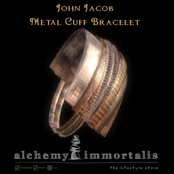 Second Life Marketplace - John Jacob Metal Cuff Bracelet