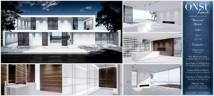 Second Life Marketplace - ONSU - "Horizon" House