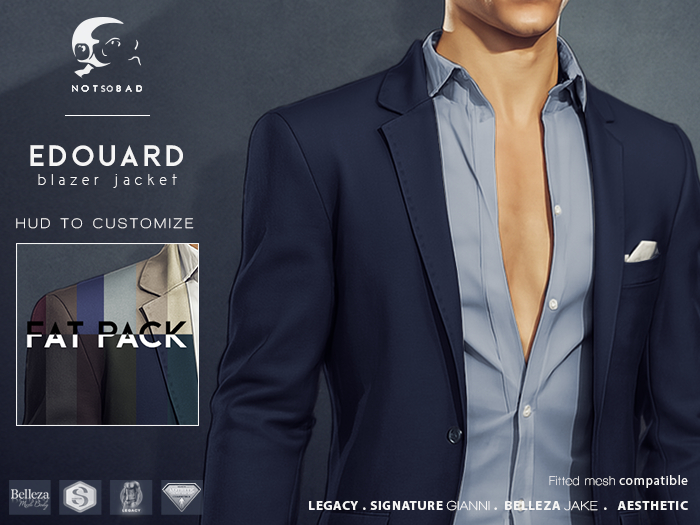 Second Life Marketplace - not so bad . mesh . EDOUARD suit jacket . FAT ...
