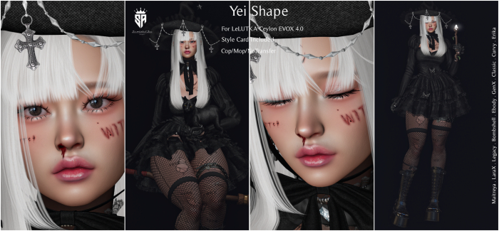 Second Life Marketplace - [~Siri Amblack Store~]*YEI shape for LeLUTKA ...