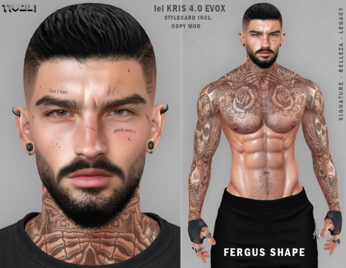 Second Life Marketplace - -Tivoli inc - KRIS Shape LELUTKA KRIS HEAD ...