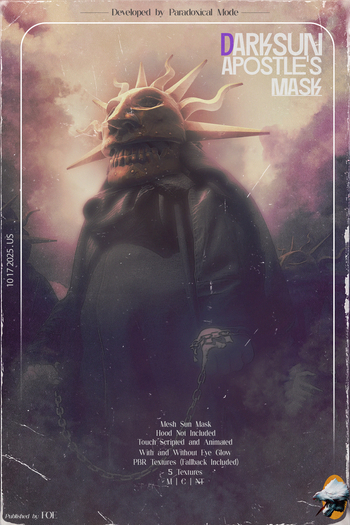 Second Life Marketplace - FOE x Darksun Apostle's Mask (Animated)