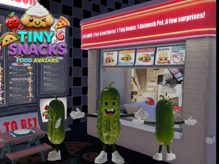 Second Life Marketplace - ** TINY SNACKS ** PICKLE AVATAR AND ANIMESH PET