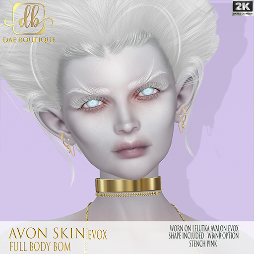 Second Life Marketplace - DEMO AVON SKIN EVOX Full Body BOM STENCH PINK ...