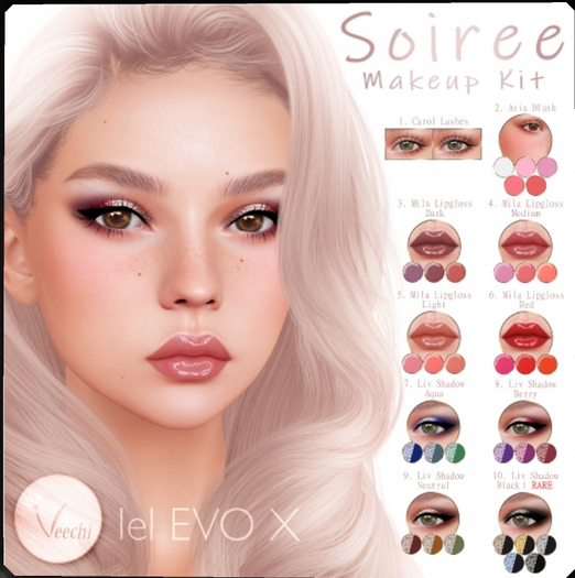 Second Life Marketplace - 10. Veechi Liv Shadow Black RARE