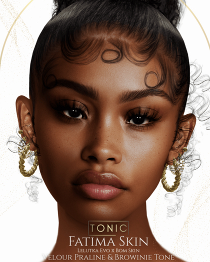 Second Life Marketplace - TONIC Skins - Fatima Skin - Praline Tone (Evo X)