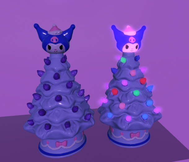 Second Life Marketplace - Kuromi Glass Christmas Tree