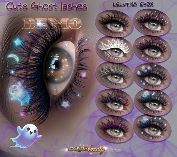 Second Life Marketplace - DEMO[Magic Beauty] Cute Ghost eyelashes Lel EvoX