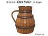Second Life Marketplace - ZM PBR Medieval Wooden Jug FULL PERM MESH