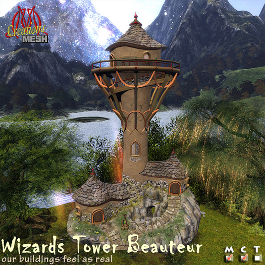 Second Life Marketplace - Wizards Tower Beauteur, high enough to watch ...