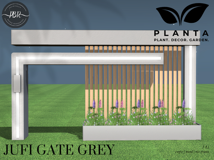 Second Life Marketplace - Planta - Jufi Gate Grey
