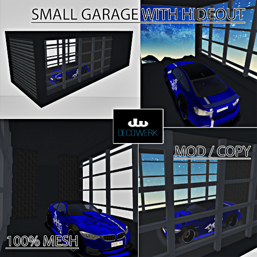 Second Life Marketplace - [dW] S. Garage w. Hideout - FP