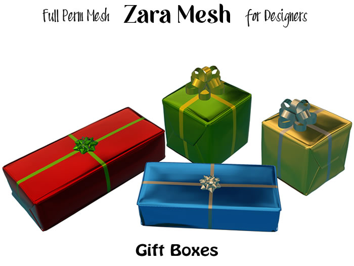 Second Life Marketplace - ZM - PBR ONLY - Christmas Gift Boxes FULL ...