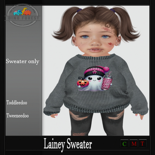 Second Life Marketplace - Dino Forest-Lainey Sweater Ghost unpacker
