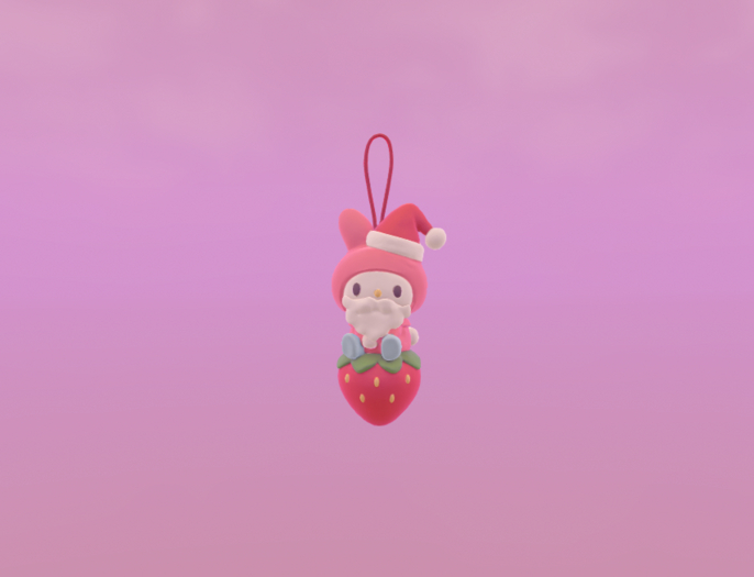 Second Life Marketplace - My Melody Santa Christmas Ornaments #9 2025