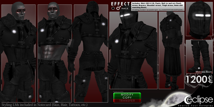 Second Life Marketplace - ED - Effect - Black - M (boxed) tagFuturistic tagScifi [ Eclipse ...