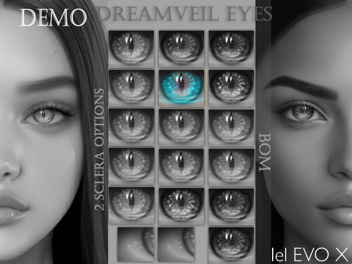 Second Life Marketplace - Oxana - Dreamveil Eyes DEMO - EvoX