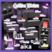 Second Life Marketplace - aika Gothica Kitchen - Island w/ Sink (black)