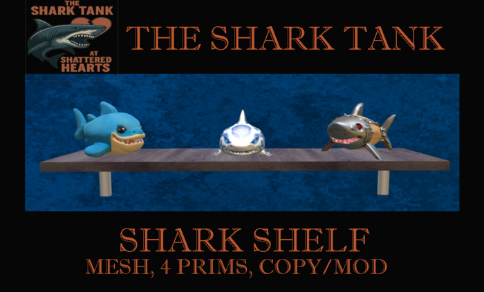 Second Life Marketplace - SHARK TANK SHARK SHELF