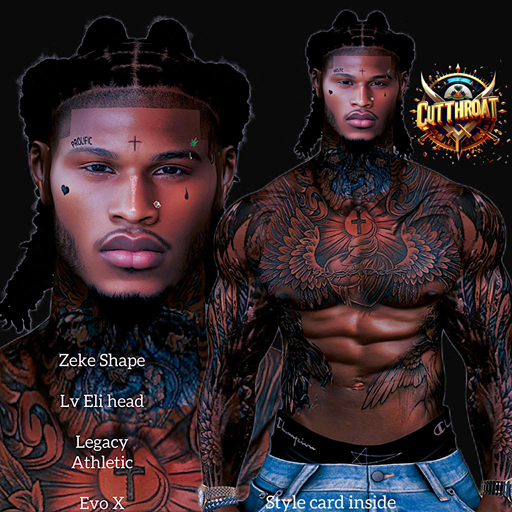 Second Life Marketplace - [CUTTHROAT] ZEKE SHAPE-ELI HEAD-EVOX/LEGACY ...