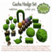 Second Life Marketplace - 2x Gacha Hedge Set *Flower Box + LightTree* 3 ...