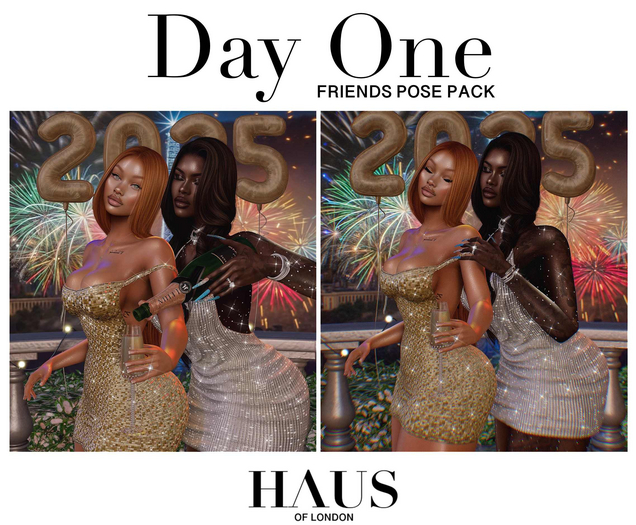 Second Life Marketplace - Haus of London - Day One Friends Pose Pack