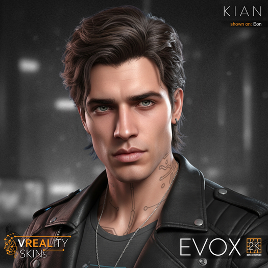 Second Life Marketplace - Kian - Head & Body skins (2k BOM-EVOX)