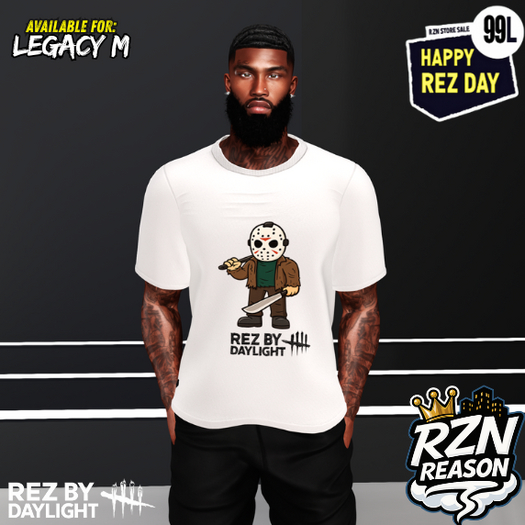 Second Life Marketplace - JASON SINGLE SET - WHITE T-SHIRT - LEGACY M