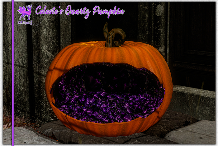 Second Life Marketplace - Oh Deer! Celeste's Quartz Pumpkin (boxed)