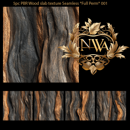 Second Life Marketplace - 5pc PBR 2K Wood slab texture seamless Full ...
