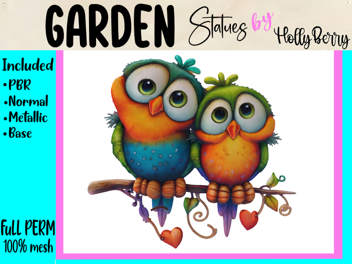 Second Life Marketplace - HB: Whimsy Colorful Owl FuLL PERM