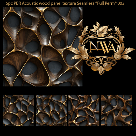 Second Life Marketplace - [NWA] PBR - Acoustic Wood (Zen Ripple Timber ...