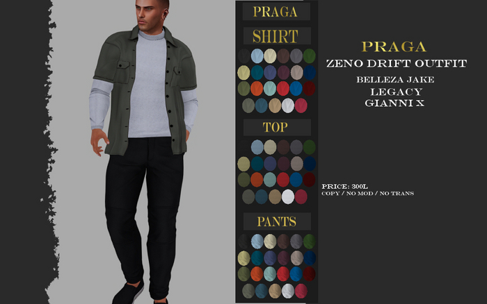 Second Life Marketplace - Praga Zeno Drift outfit