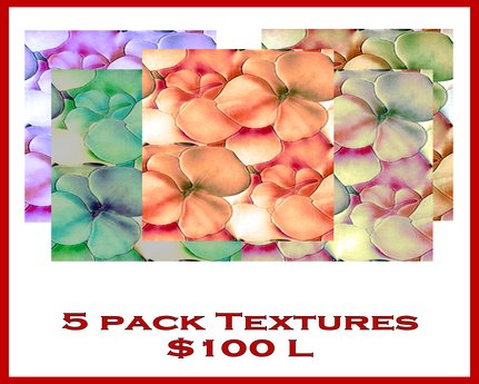 Second Life Marketplace - Spring Petals 5-pk Design textures