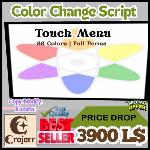 Second Life Marketplace - ChromaShift Color Change Script v1 – Full ...