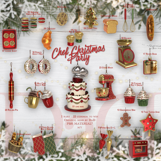 Second Life Marketplace - 17 - DaD - Chef Christmas Party Recipe Book m ...