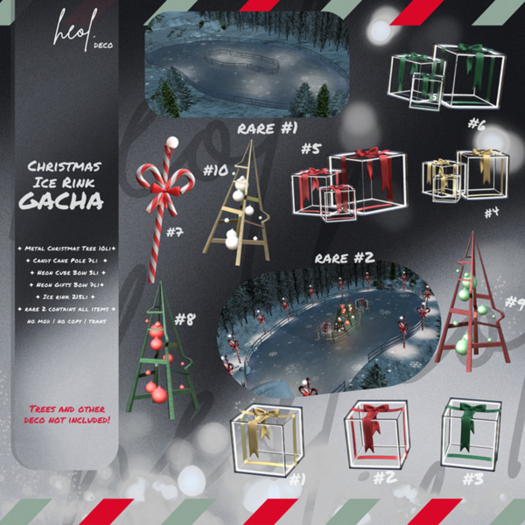 Second Life Marketplace - .HEOL Christmas Ice Rink - Gold Cube #1